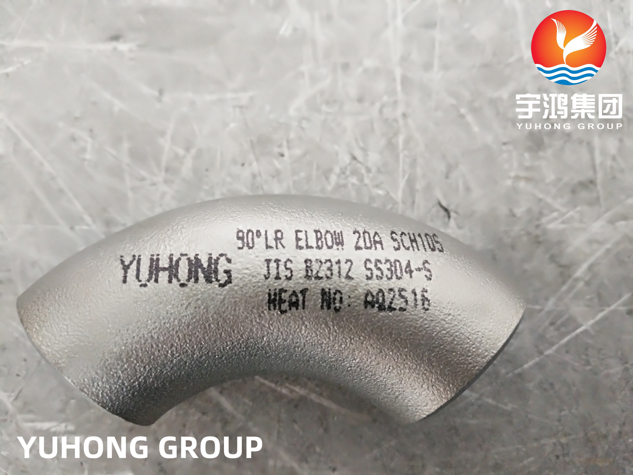 JIS B 2312 Fitting pipa baja 90° 45° LR/SR Elbow SUS304 SUS304L